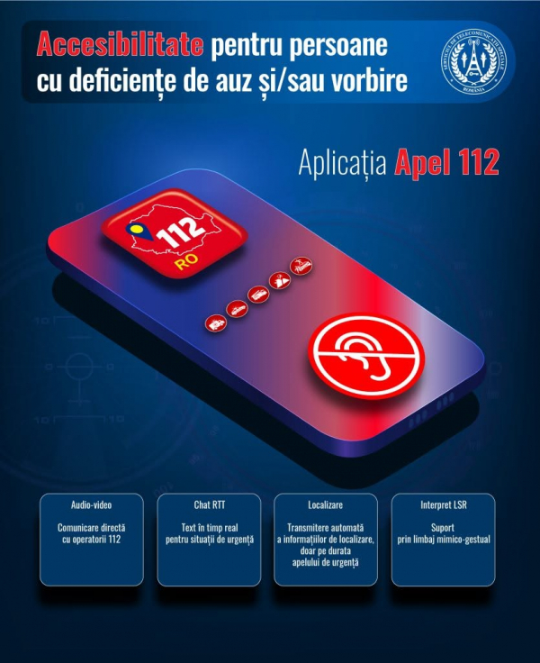 STS a lansat aplicația „Apel 112” pentru persoanele cu dizabilități ...